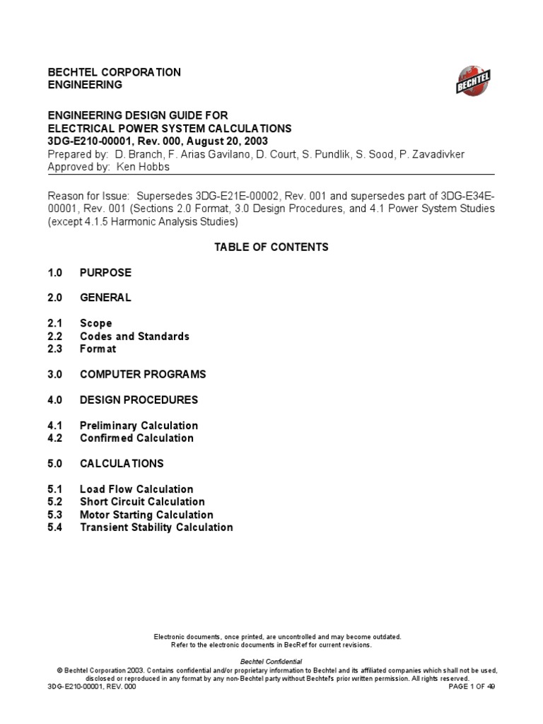 ETAP Calculation DG Input Data For All Electrical Equipments On ETAP ...