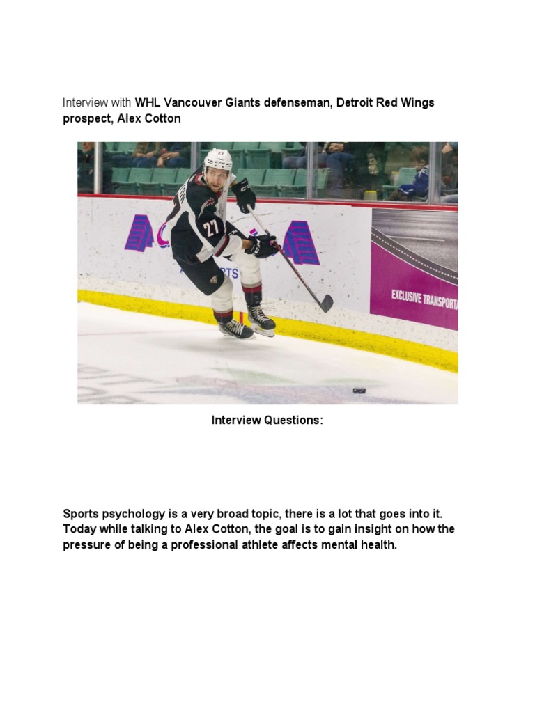 Interview Questions - Sports Psych | PDF | Career & Growth | Sports ...