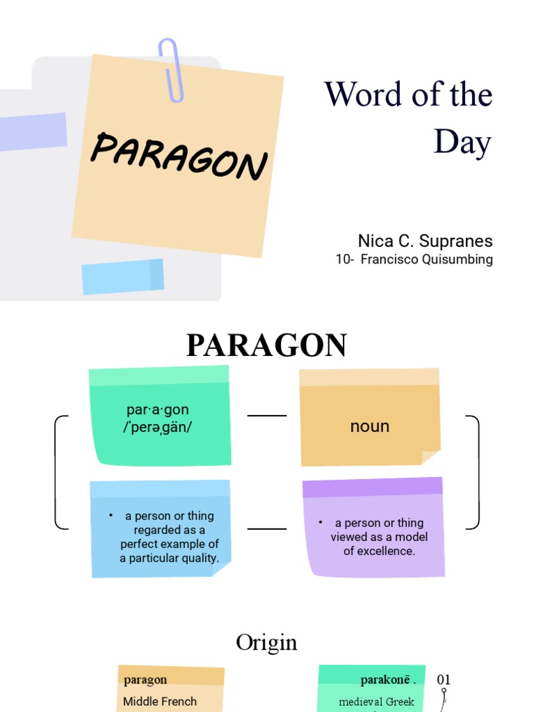 Paragon: Word of The Day | PDF