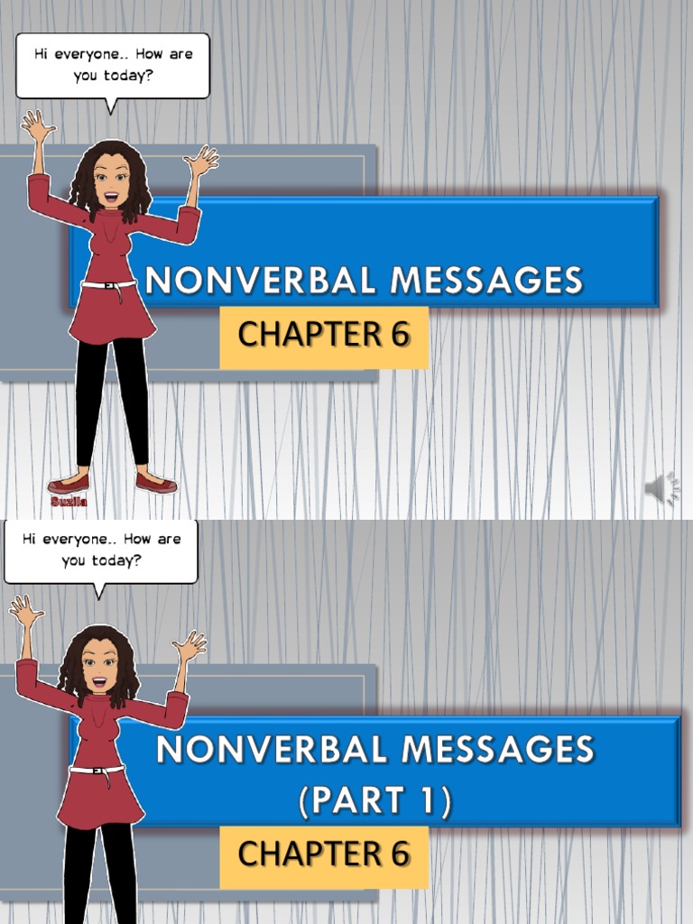 Topic 6-Notes On Nonverbal Messages | PDF | Nonverbal Communication ...