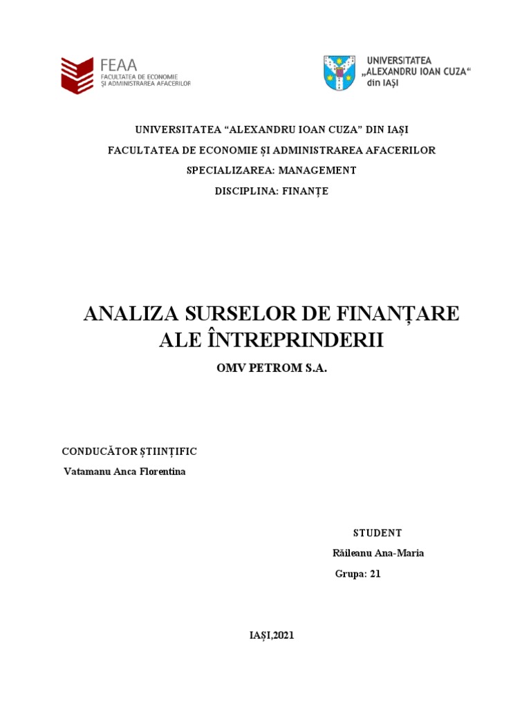 Proiect Finante | PDF