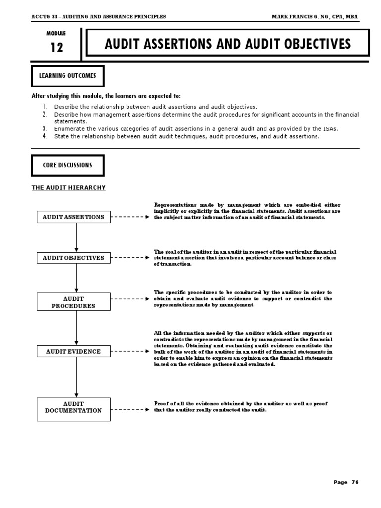 Understanding Audit Assertions | PDF | Financial Audit | Audit