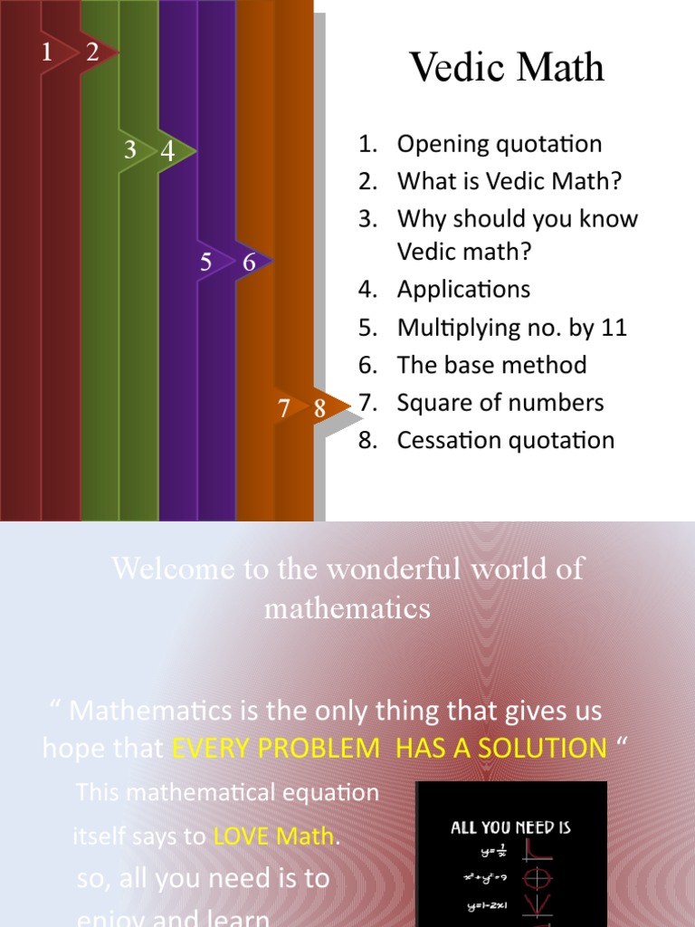 Vedic Maths Edited 2 | PDF | Mathematics | Vedas