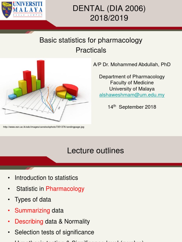 2-Basic Statistics For Pharmacology Practicals | PDF | Standard ...