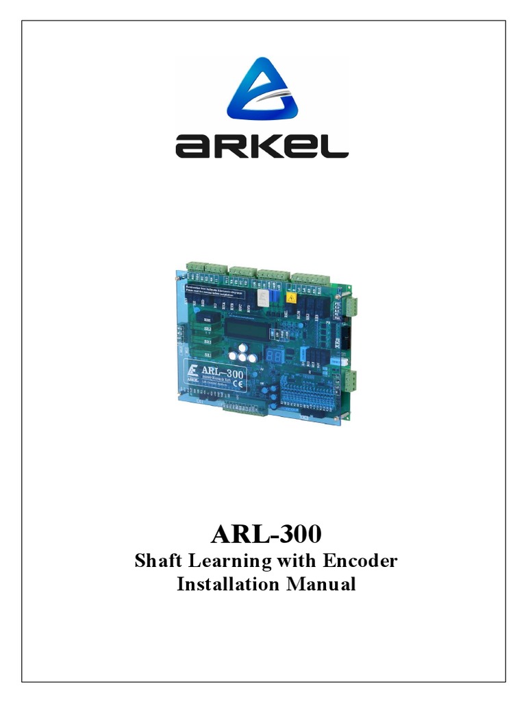 ARL-300 Shaft Learning With Encoder-Installation Manual - en | PDF ...