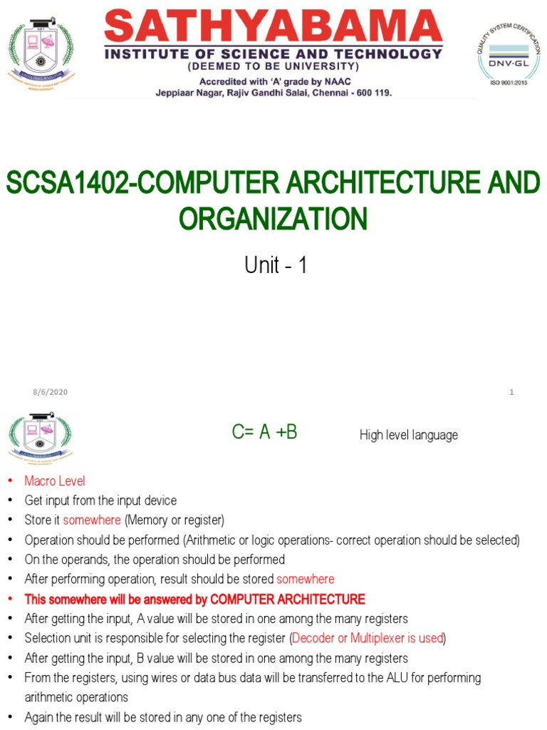 Unit 1 Central Processing Unit Ppt Pdf Central Processing Unit Computer Data Storage
