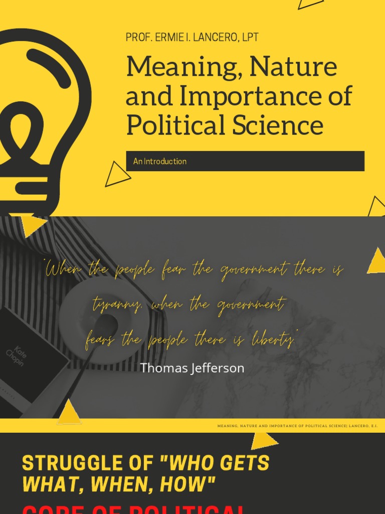 Lesson 1 Polgov | PDF | Political Science | Science