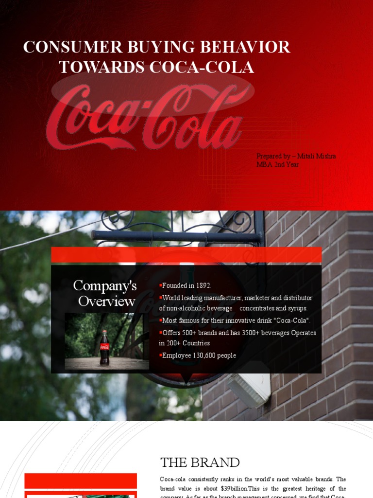 Consumer Buying Behavior Towards Coca-Cola | PDF | Chi Squared Test ...