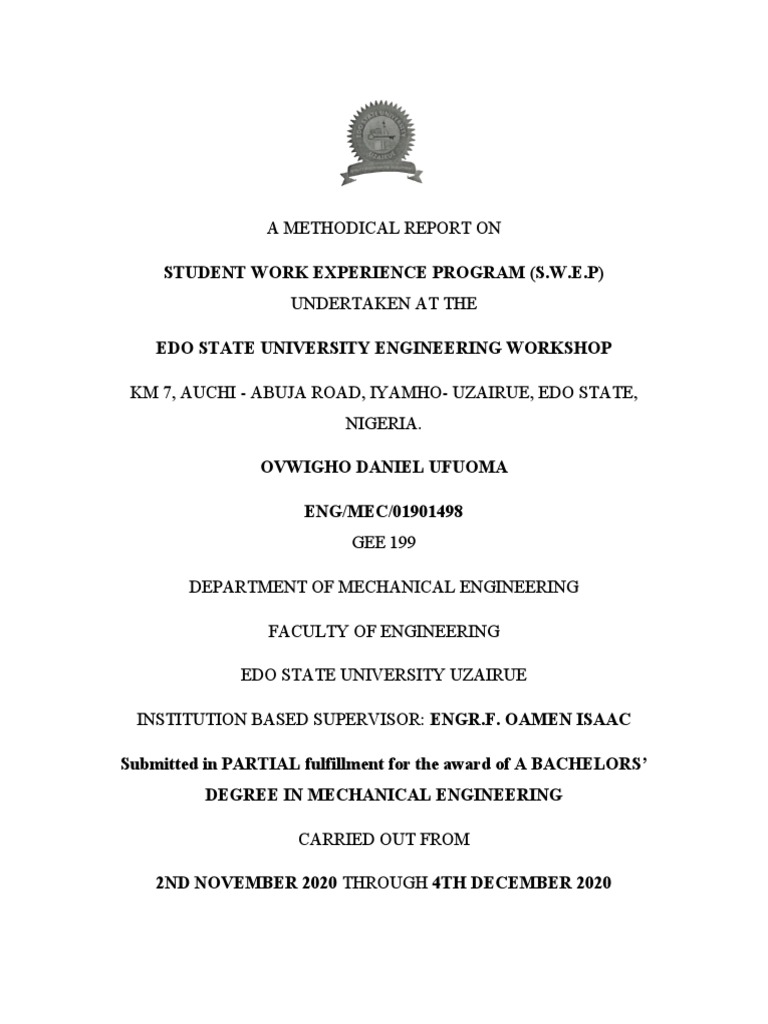 A Methodical Report On Student Work | PDF | Blacksmith | Forge