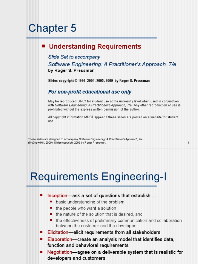 Understanding Requirements: Software Engineering: A Practitioner's ...