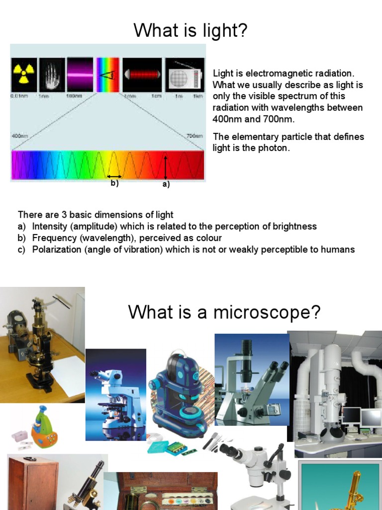 What Is Light Explained Pdf Angular Resolution Microscopy