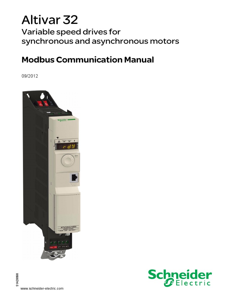 ATV32 Modbus Manual S1A28698 02 | PDF | Parameter (Computer Programming) | Capacitor