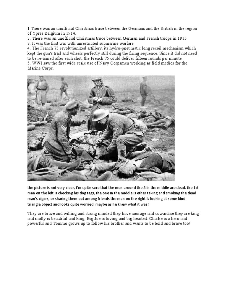 1 There Was An Unofficial Christmas Truce Between The Germans and The ...
