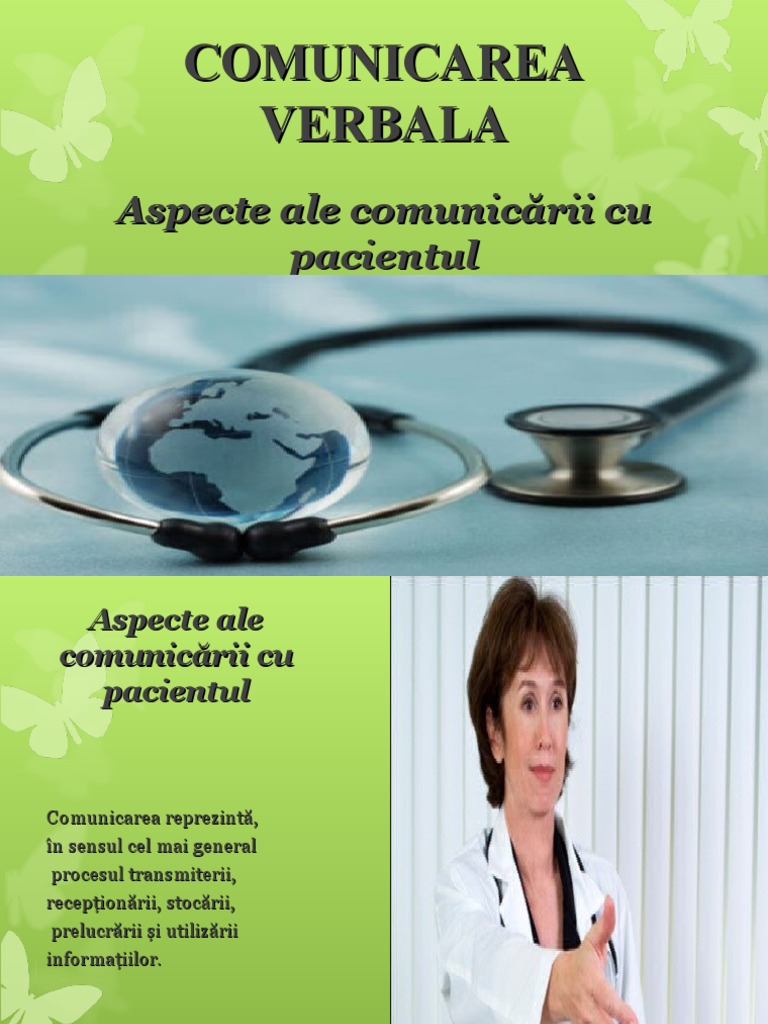 COMUNICAREA VERBALA Medicala | PDF