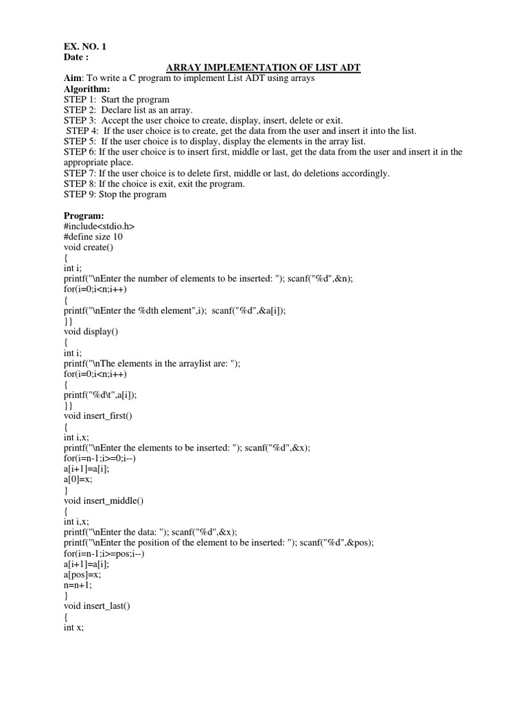 DS Lab Manual | PDF | Pointer (Computer Programming) | C (Programming ... DS Lab Manual | PDF | Pointer (Computer Programming) | C (Programming ...