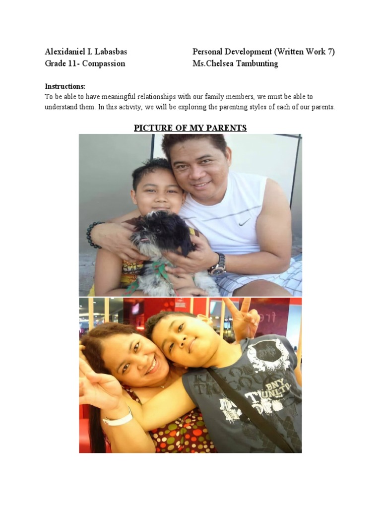 Labasbas WrittenWork7 Perdev | PDF | Parenting | Relationships