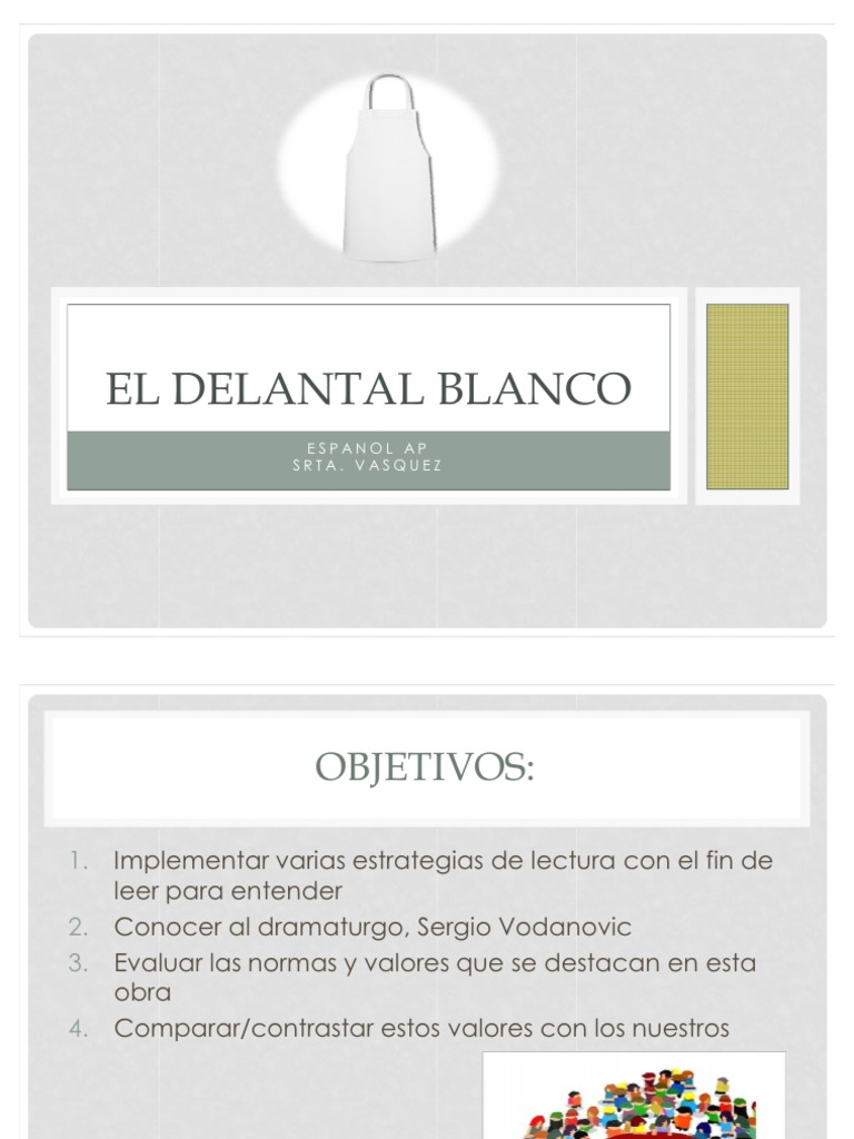 El Delantal Blanco: Análisis y PDF | PDF | Hogar, jardinería y bricolaje