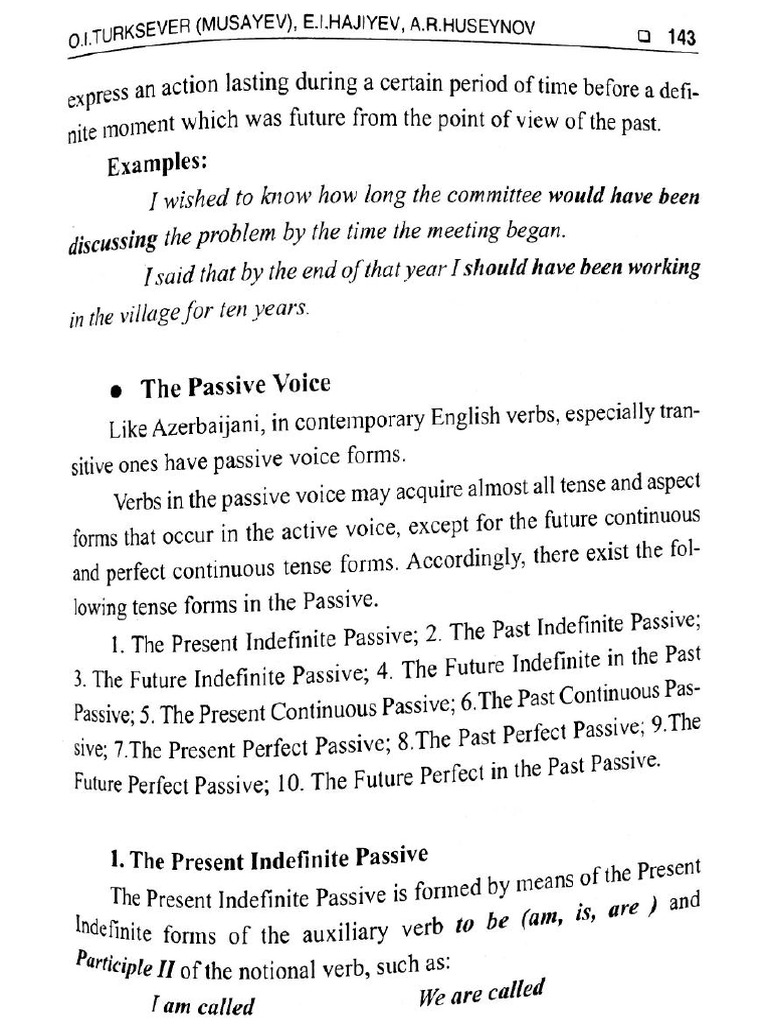 Passive Voice Oruc Musayev | PDF