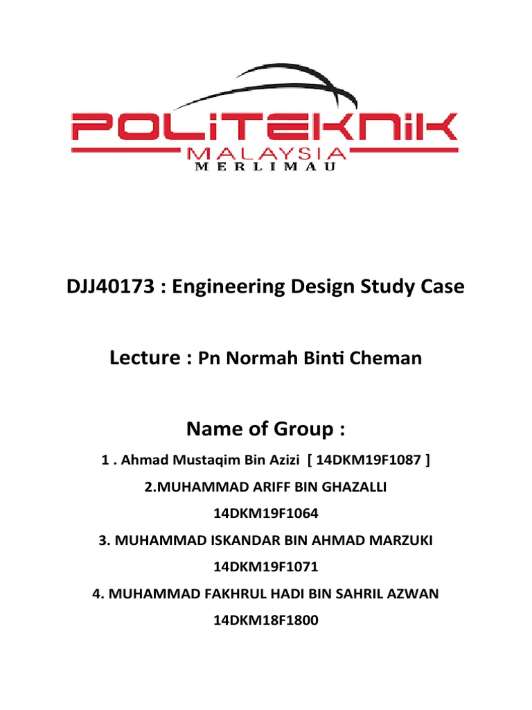 Engineering Design Study Case Pdf