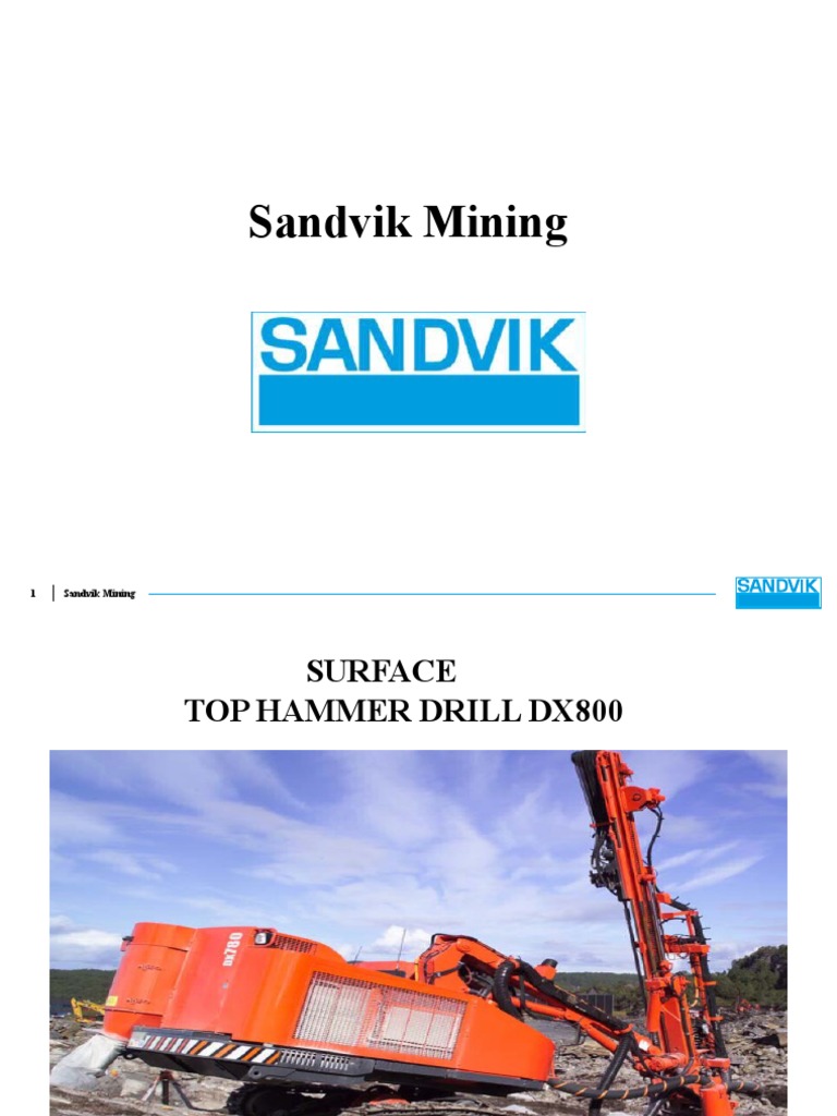 Sandvik DX800 Technical and Maintenance Training | PDF