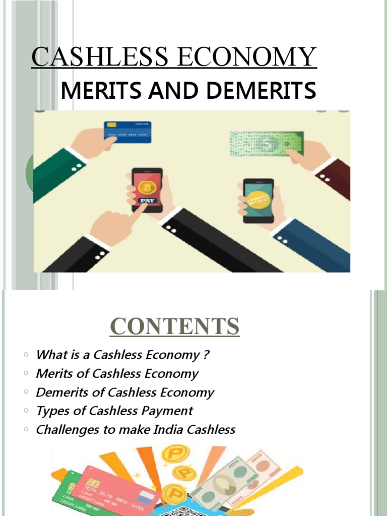 Cashless Economy: Merits and Demerits | PDF | Economies | Financial ...