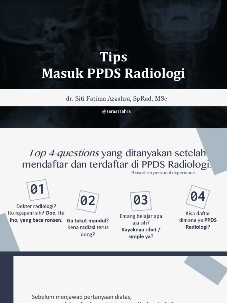 Mengintip PPDS Radiologi | PDF