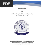 Btech Cse Curriculum Vit | PDF | Computer Science | Areas Of Computer Science