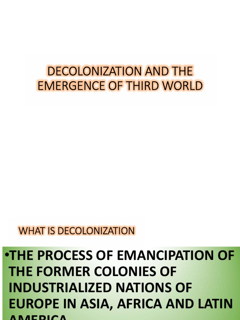 Decolonization and Detente | PDF | Nationalism | Decolonization