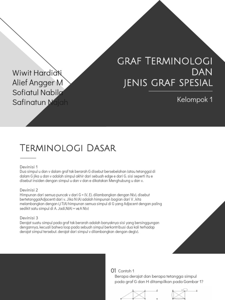 Terminologi dan Jenis Graf | PDF