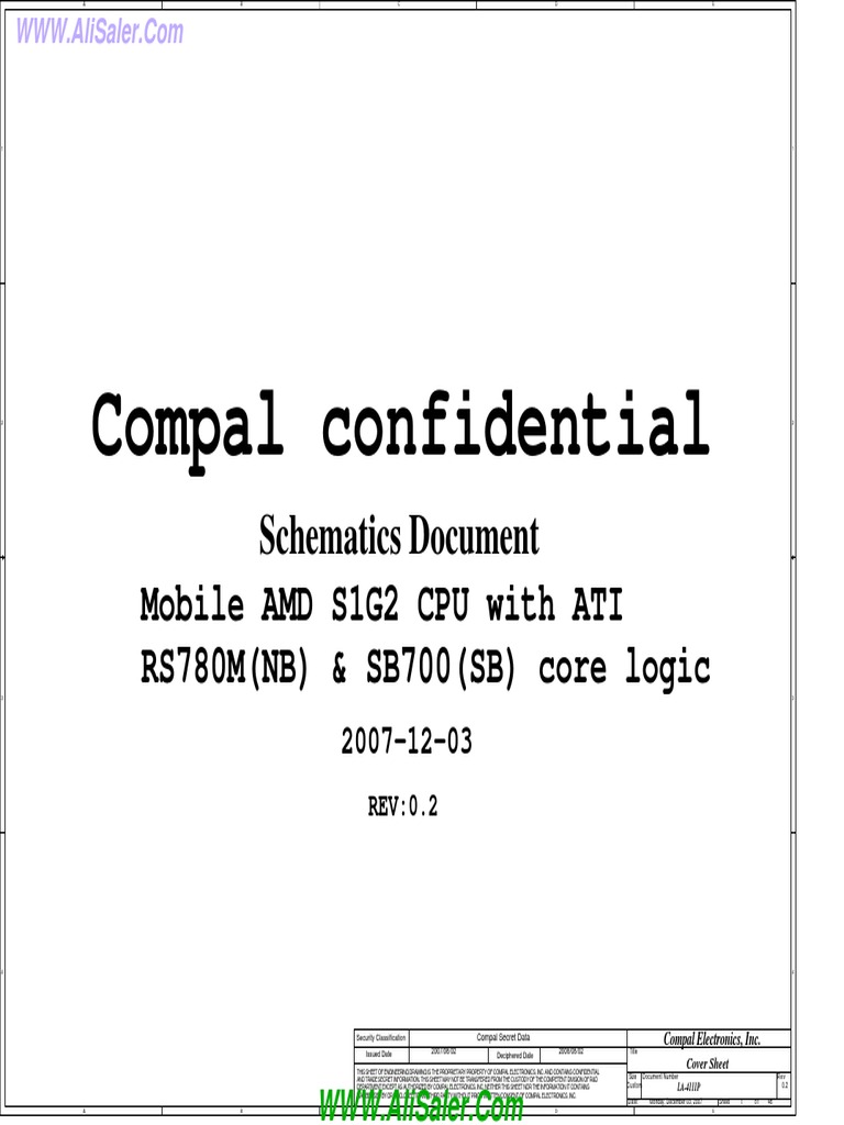 Mobile AMD S1G2 CPU with ATI RS780M(NB) & SB700(SB) core logic ...