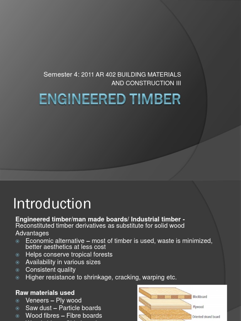 BMC 4 Timber Prod-1 | PDF | Plywood | Lamination