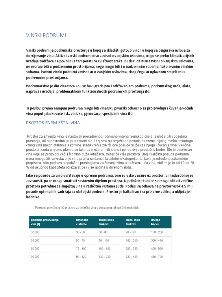 Vinski Podrumi | PDF
