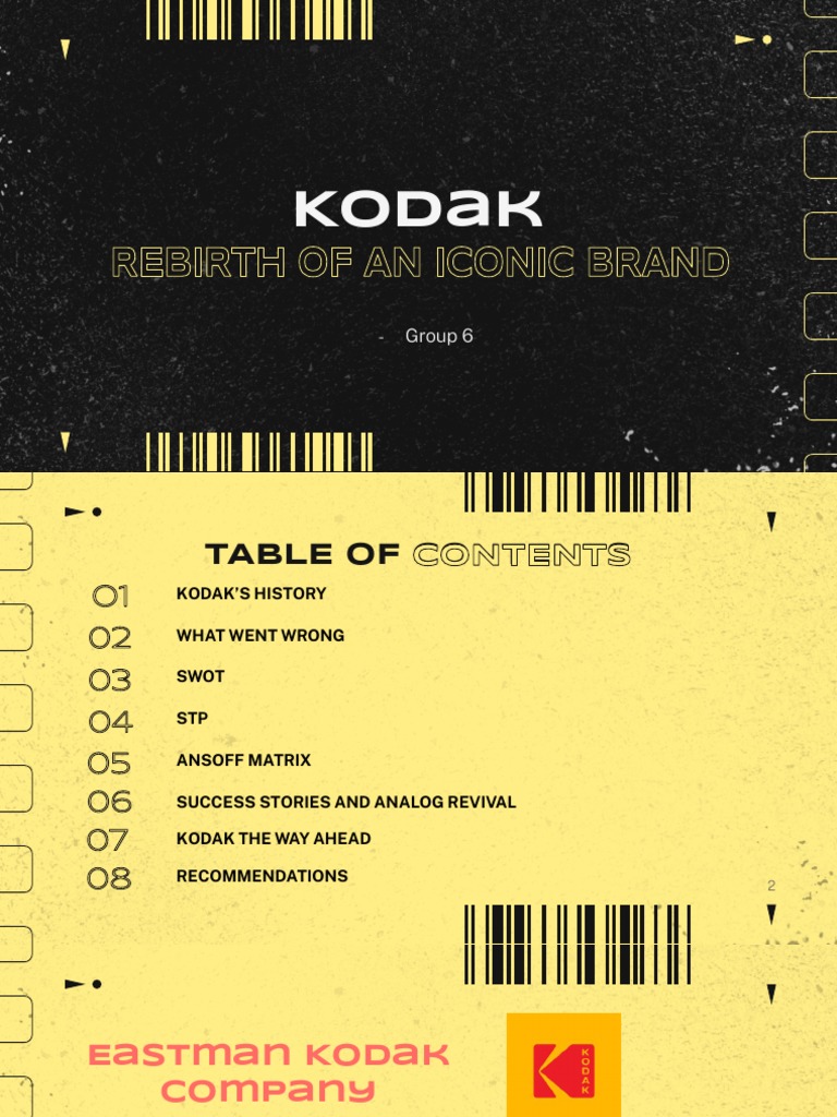 KODAK - Case Study | PDF | Economies | Marketing