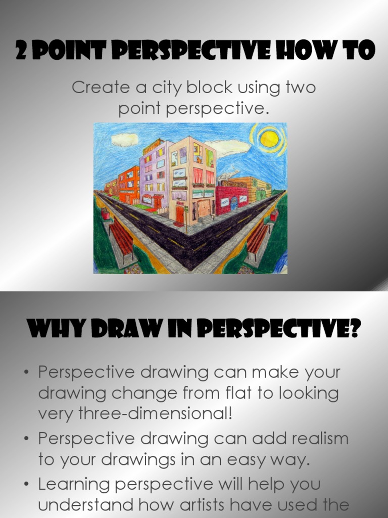 2 Point Perspective How To: Create A City Block Using Two Point ...