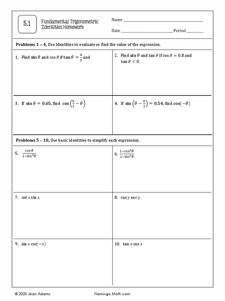 Sin Tan Sin : Problems 1 4, Use Identities To Evaluate or Find The ...