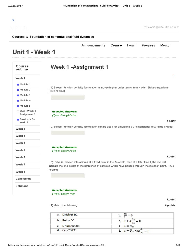 Assignment 1 | PDF | Fluid Dynamics | Computational Fluid Dynamics