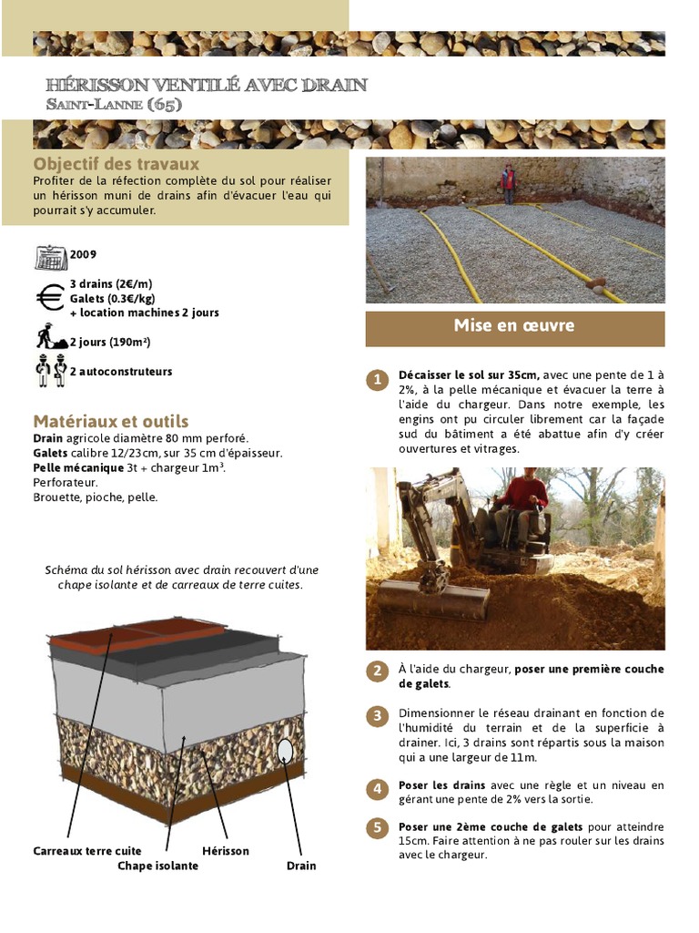 01d - Hérisson Ventilé Avec Drain | PDF