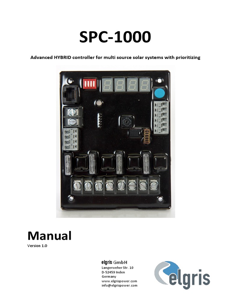 Advanced Hybrid Solar Controller: Comprehensive Manual Provides ...