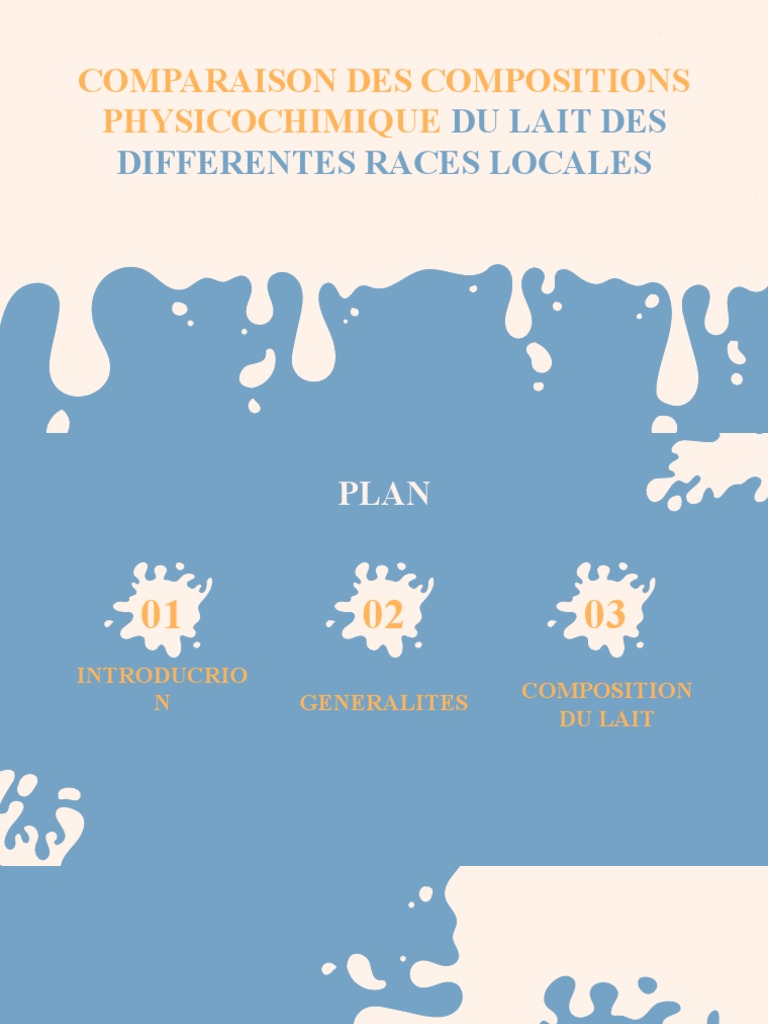 Composition Du Lait | PDF | Lait | Laitages