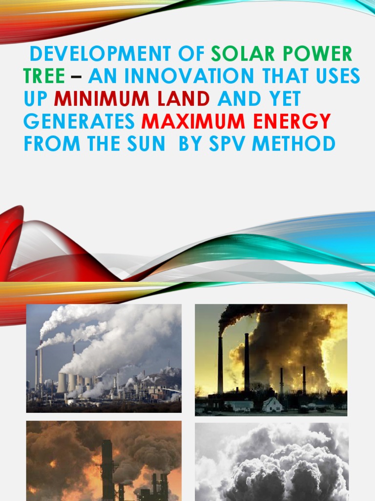 Solar Power Tree: Land-Efficient Energy Solution | PDF | Solar Power | Watt