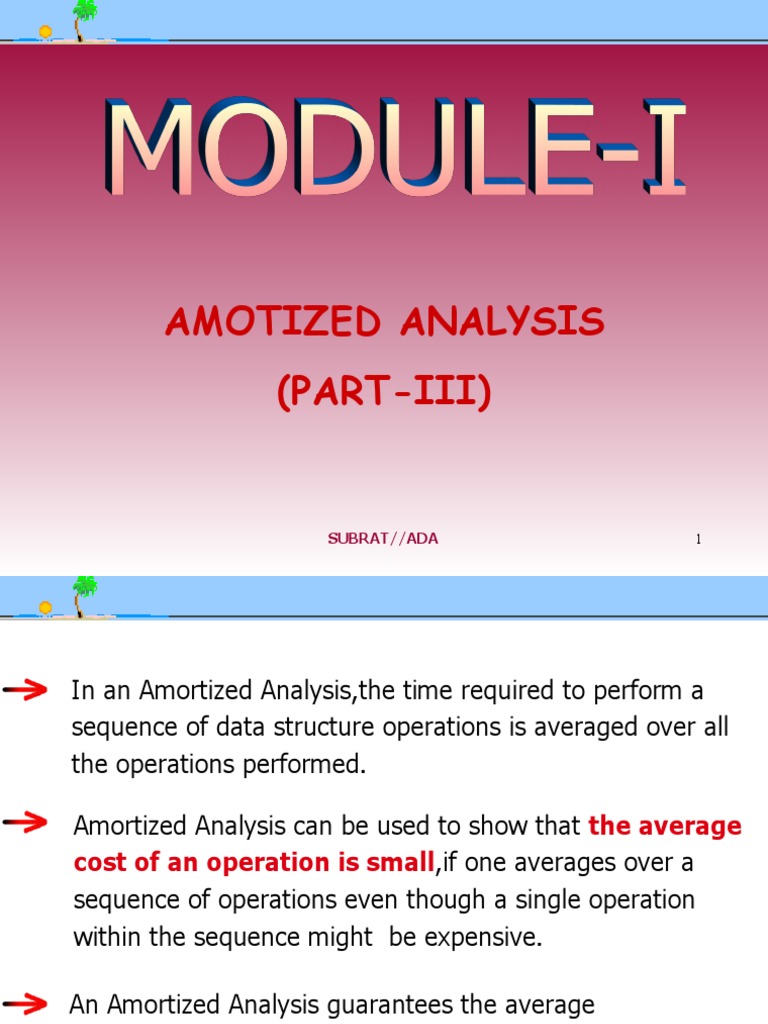 Amortized Analysis Explained | PDF | Computing | Theory Of Computation