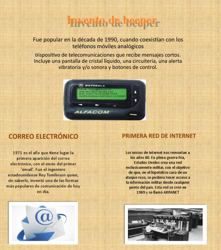 Historia del beeper y el correo electrónico | PDF