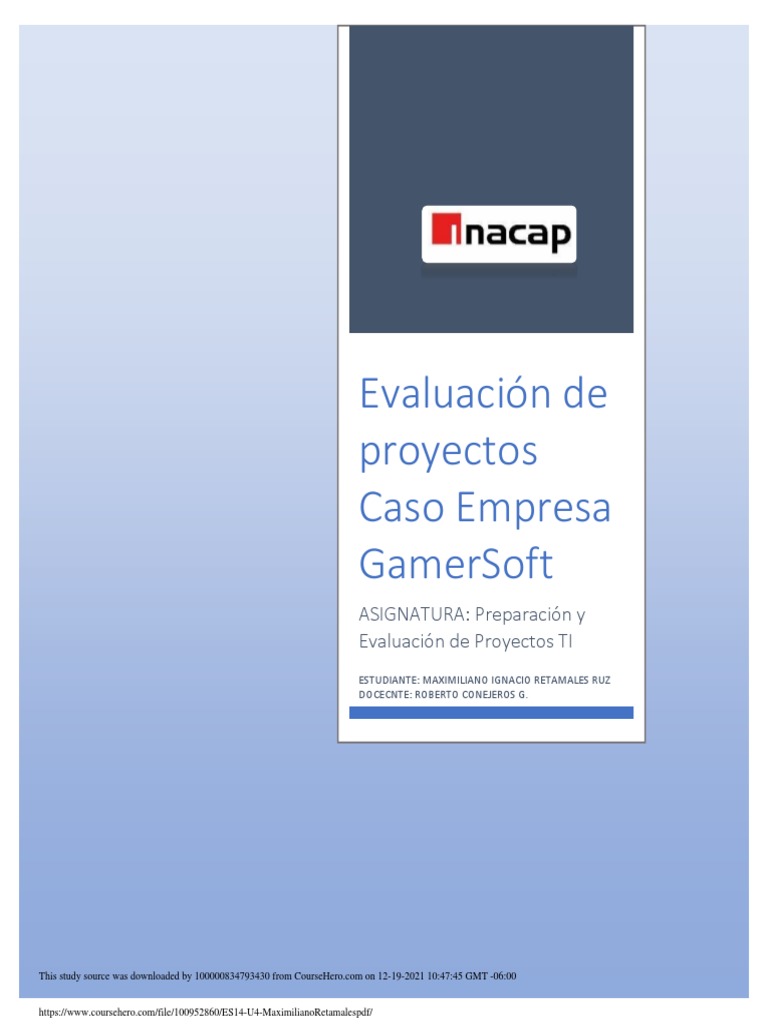 ES14 U4 MaximilianoRetamales PDF | PDF | Bancos | Economias