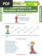 Palabras Terminadas en - Ción/ - Sión | PDF