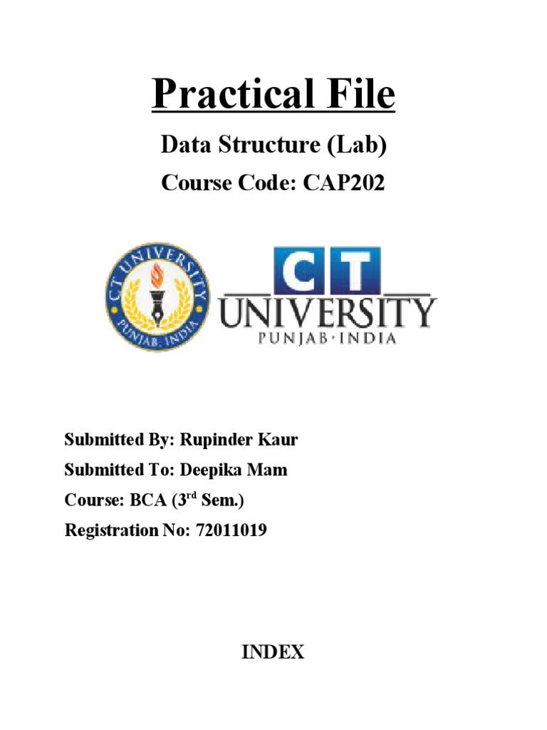 Practical File of DS | PDF | Queue (Abstract Data Type) | Array Data Structure