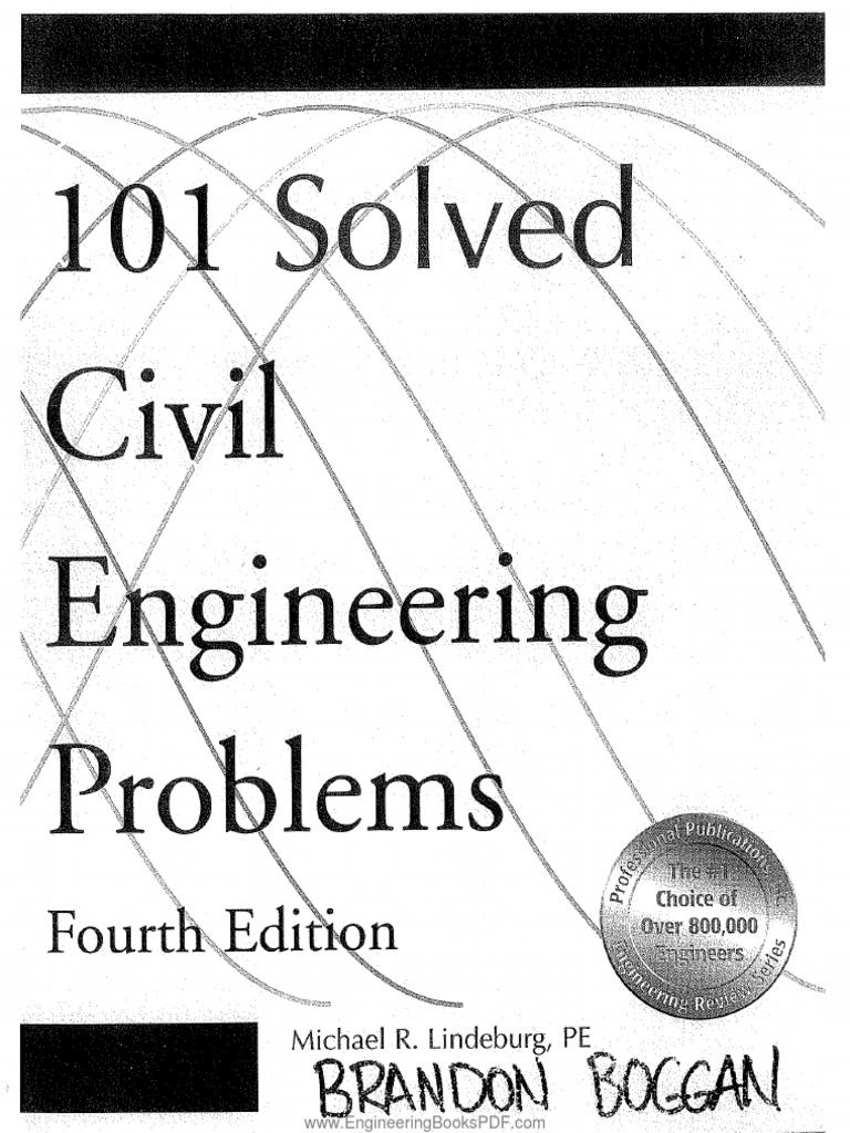 101 Solved Civil Engineering Problems Fourth Edition PDF | PDF