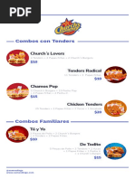 Menu - CHURCHS CHICKEN™ | PDF | Cooking, Food & Wine