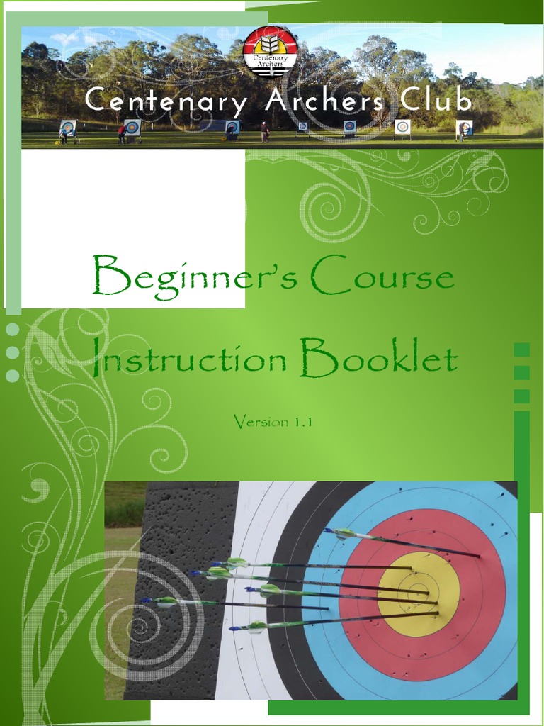 Beginner's Course Instruction Booklet | PDF | Archery | Bow And Arrow
