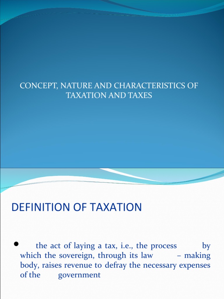 General Principles of Taxation | PDF | Taxes | Public Finance
