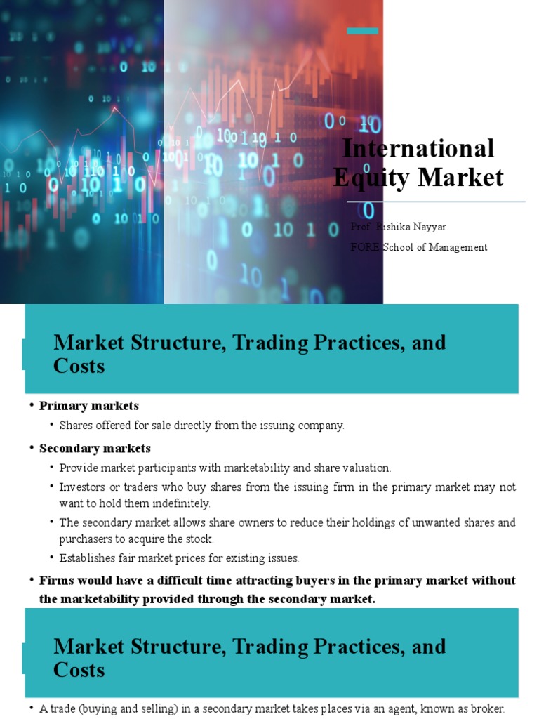 IFS International Equity Market | PDF | American Depositary Receipt ...